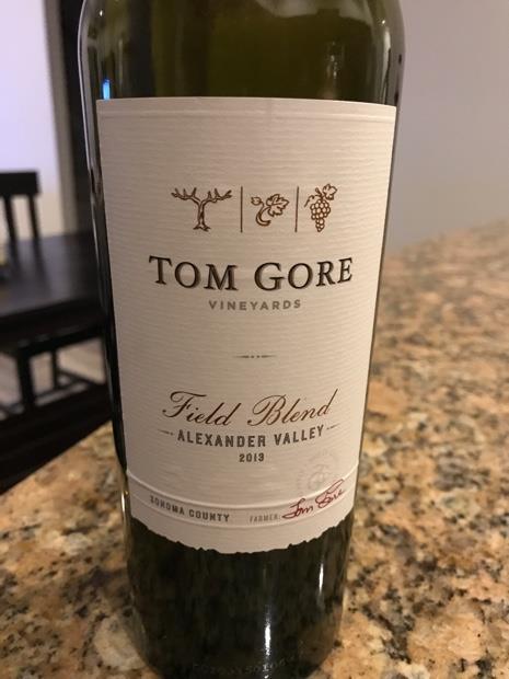 2013 Tom Gore Vineyards Field Blend, USA, California, Sonoma County ...