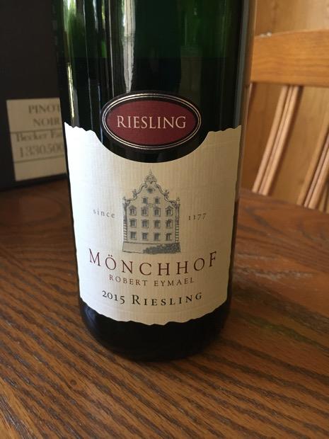 2015 Mönchhof Robert Eymael Riesling, Germany, Mosel Saar Ruwer ...