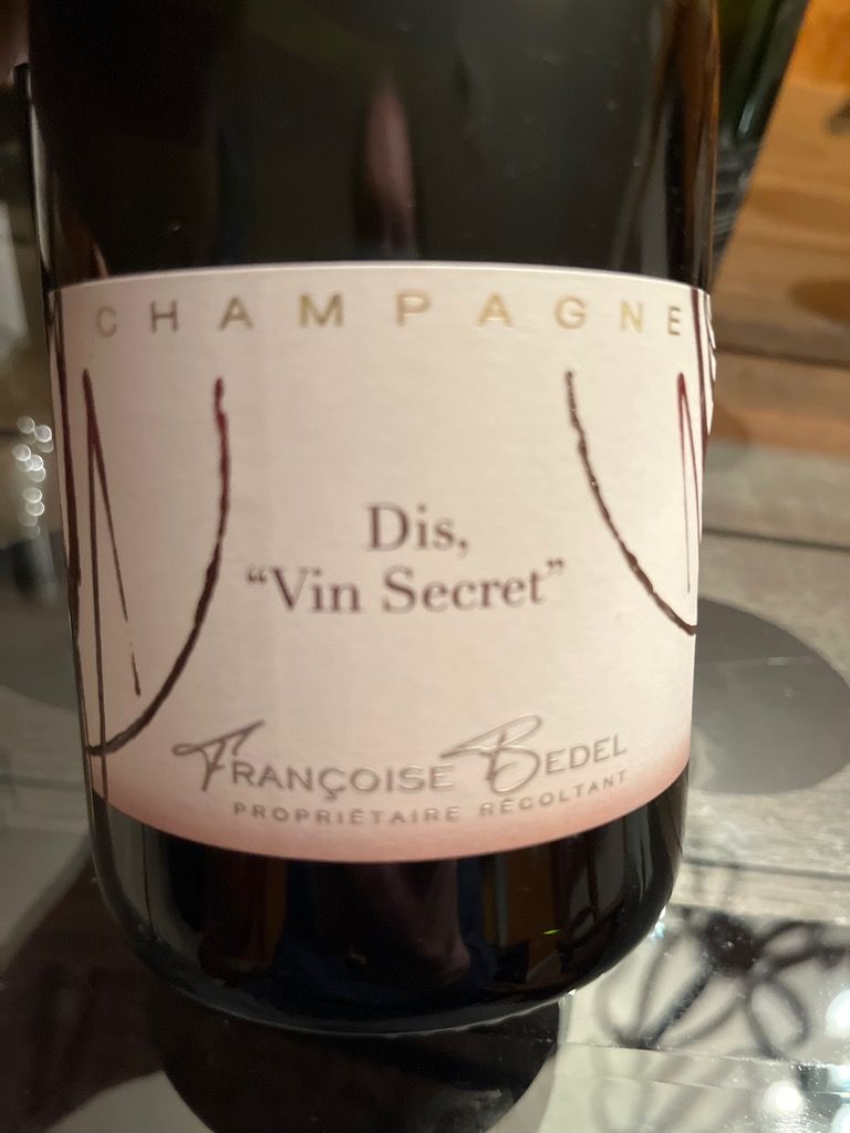 2020 Françoise Bedel Champagne Dis, "Vin Secret" Brut, France ...