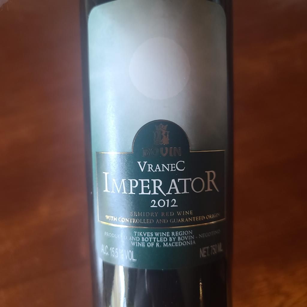 2012 Bovin Vranec Imperator, North Macedonia, Povardarie, Tikveš ...