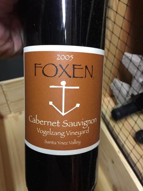2004 Foxen Cabernet Sauvignon 7200 Vogelzang Vineyard, USA, California ...