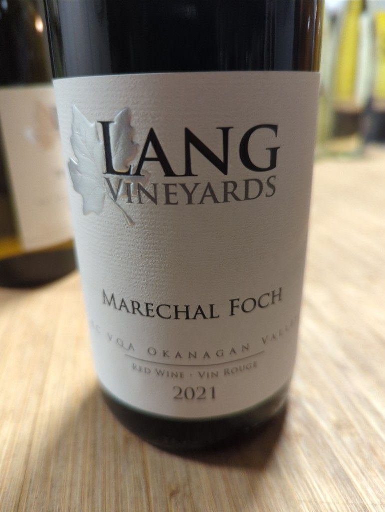 2023 Lang Vineyards Marechal Foch, Canada, British Columbia, Okanagan ...