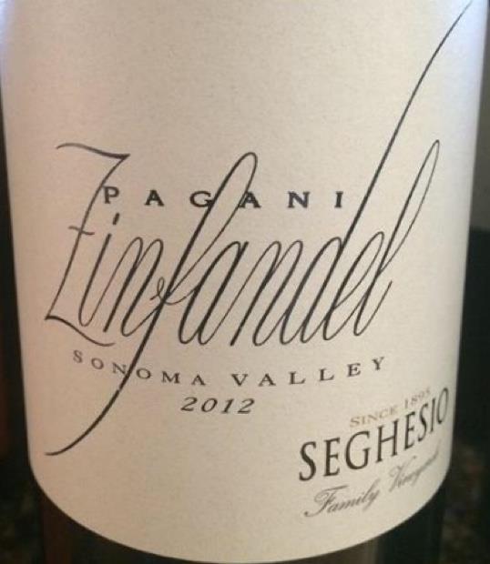 2011 Seghesio Family Vineyards Zinfandel Pagani Ranch, USA, California ...