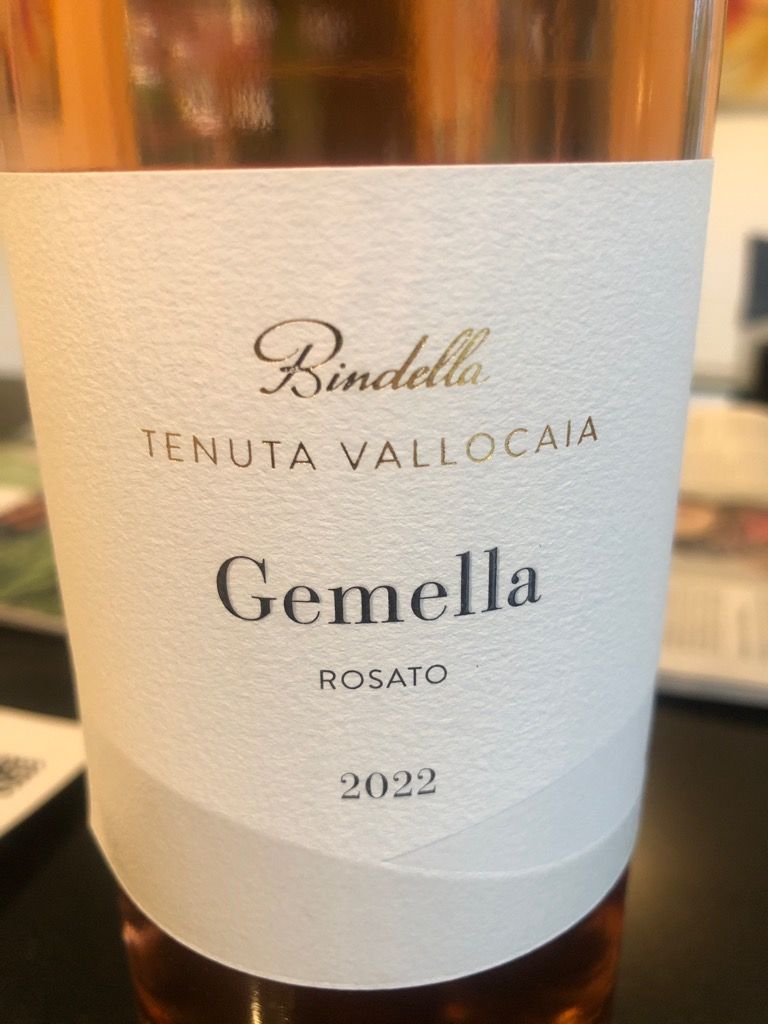 2023 Bindella (Tenuta Vallocaia) Gemella Rosato, Italy, Tuscany ...
