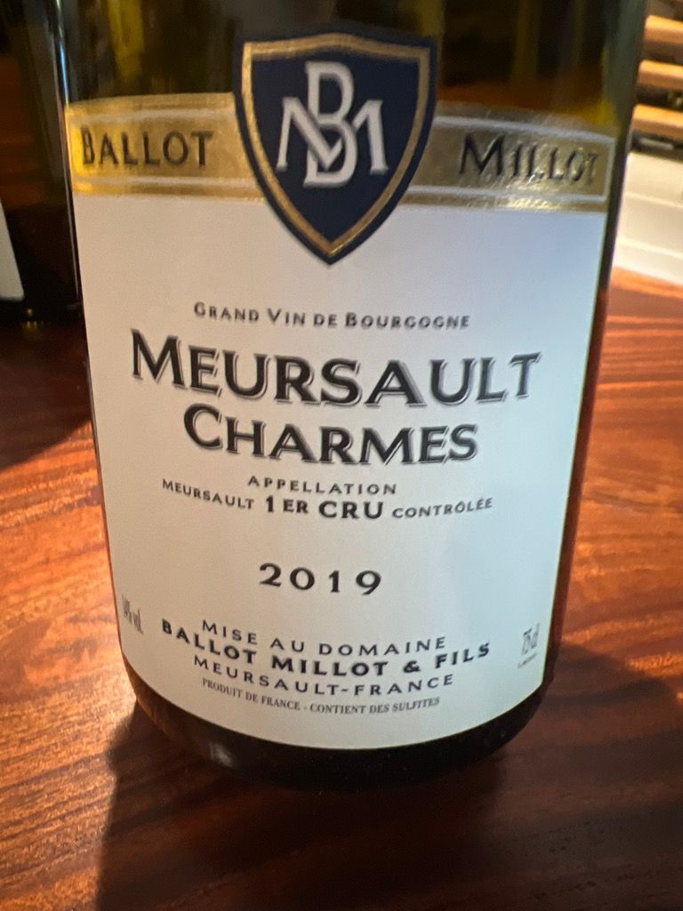 2020 Ballot-Millot & Fils Meursault 1er Cru Charmes, France, Burgundy ...