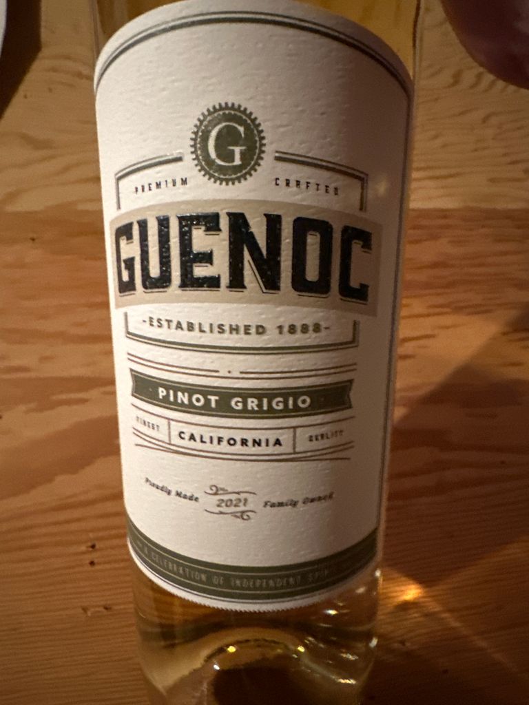 2021 Guenoc Pinot Grigio, USA, California - CellarTracker