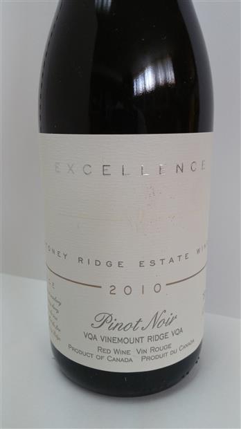 2010 Stoney Ridge Estate Winery Pinot Noir, Canada, Ontario, Niagara ...