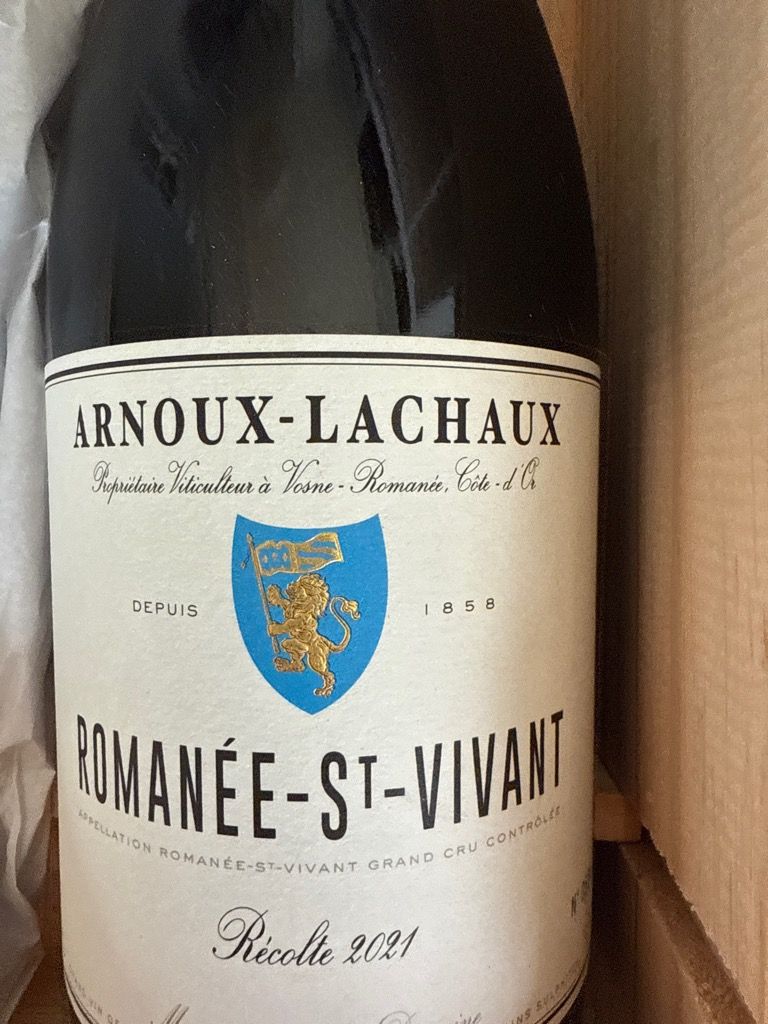 2021 Domaine Robert Arnoux / Arnoux-Lachaux Romanée St. Vivant, France ...