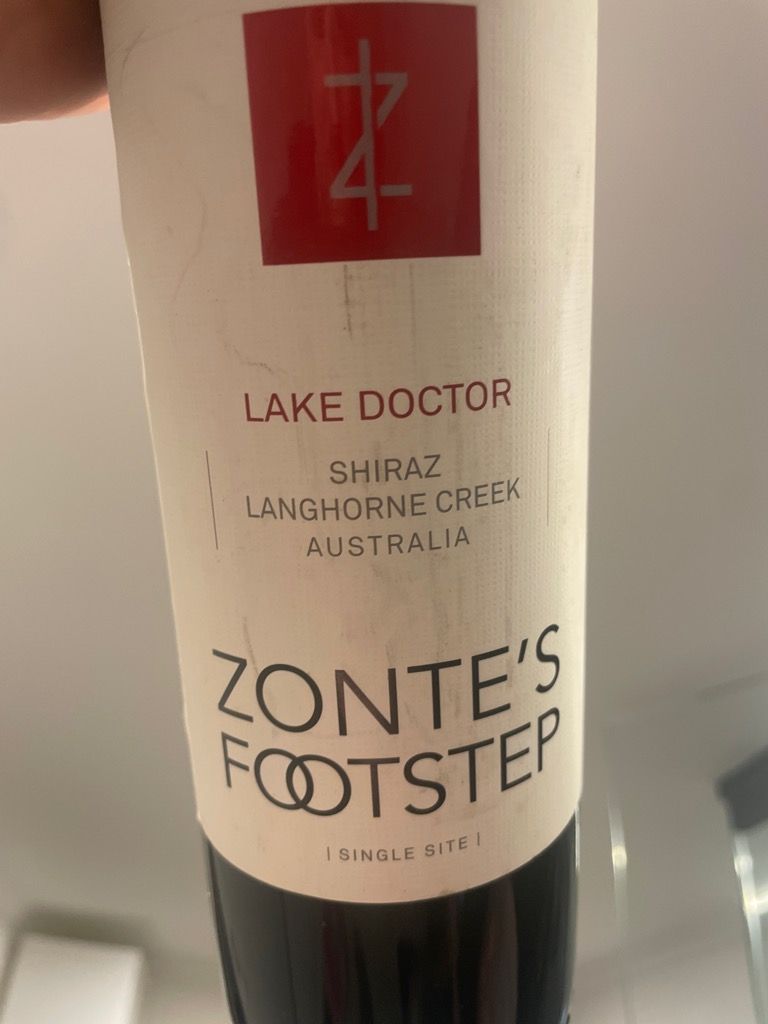 2008 Zonte's Footstep Shiraz Lake Doctor Fleurieu, Australia, South ...
