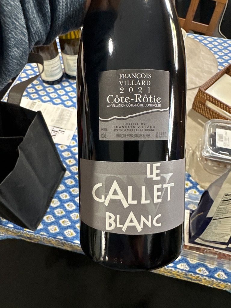 2022 François Villard Côte-Rôtie Le Gallet Blanc, France, Rhône ...
