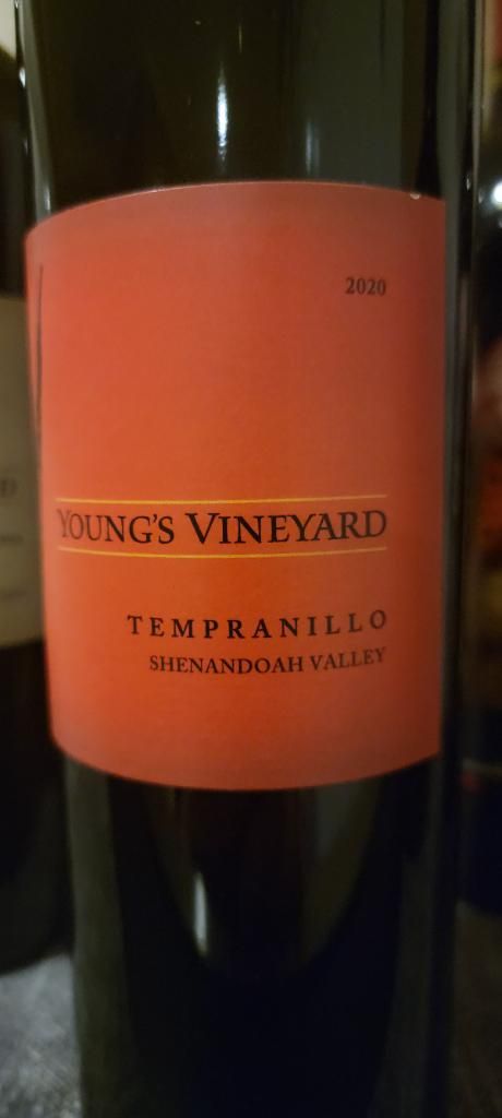 2017 Young's Vineyard Tempranillo, USA, California, Sierra Foothills ...