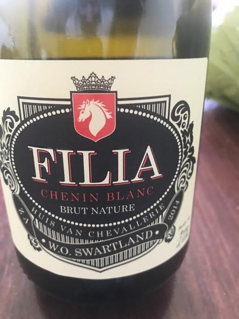 2015 Huis Van Chevallerie Filia Brut Nature, South Africa, Coastal ...