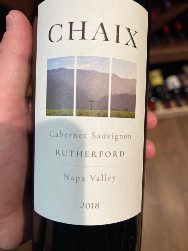 2018 Chaix Wines Cabernet Sauvignon, USA, California, Napa Valley ...