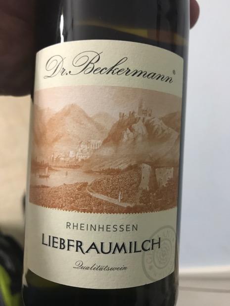 2001 Dr. Beckermann Riesling Liebfraumilch, Germany, Rheinhessen ...
