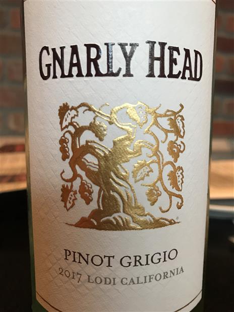 2017 Gnarly Head Pinot Grigio, USA, California - CellarTracker