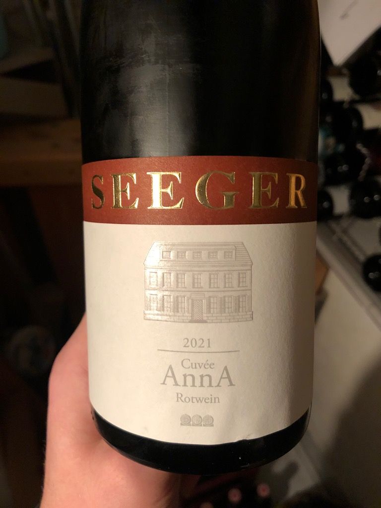 2022 Seeger Cuvée Anna, Germany, Baden - CellarTracker