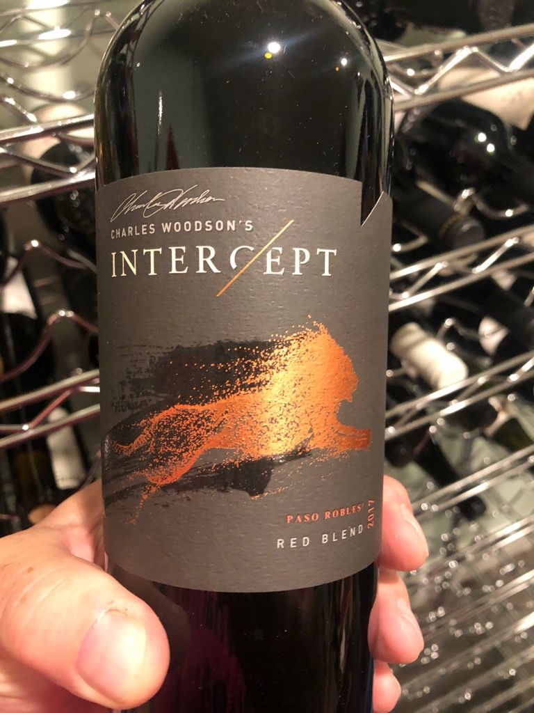 2017 Charles Woodson Wines Red Blend Intercept, USA, California ...