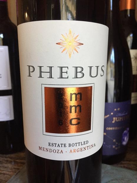 2016 Fabre Montmayou Phebus MMC, Argentina, Mendoza - CellarTracker