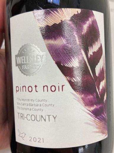2021 Wellsley Farms Pinot Noir Tri-County, USA, California - CellarTracker