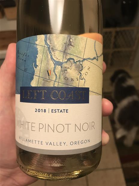 2018 Left Coast Estate White Pinot Noir, USA, Oregon, Willamette Valley ...