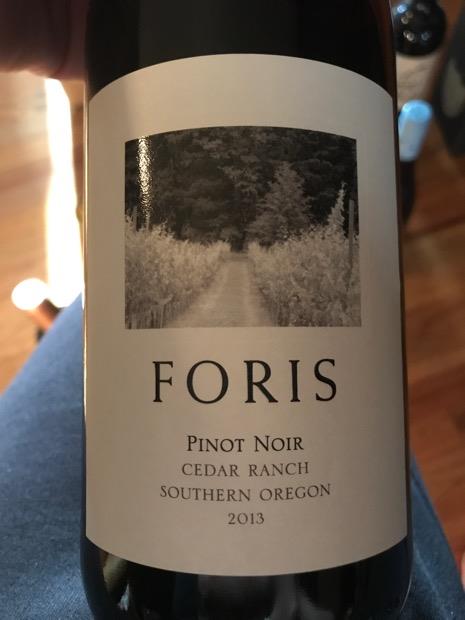 2014 Foris Pinot Noir Cedar Ranch, USA, Oregon, Southern Oregon, Rogue ...