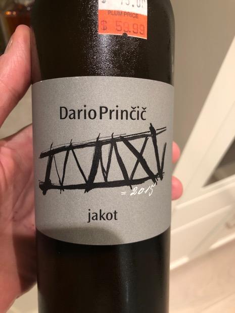 2015 Dario Princic Friulano Jakot Venezia Giulia IGT, Italy, Friuli ...