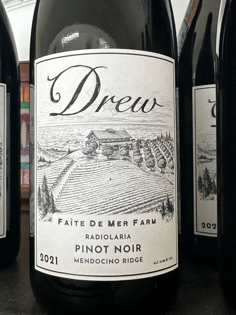 2021 Drew Family Cellars Pinot Noir Radiolaria Faite De Mer, USA ...
