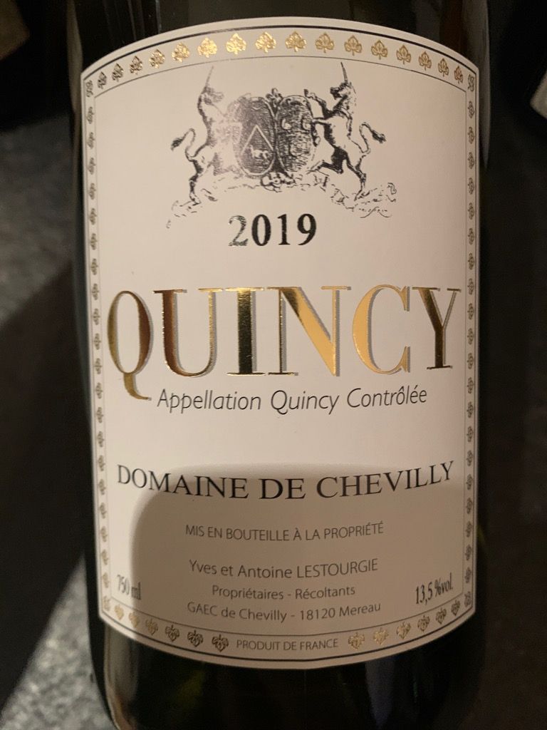 2020 Domaine de Chevilly Quincy, France, Loire Valley, Upper Loire ...