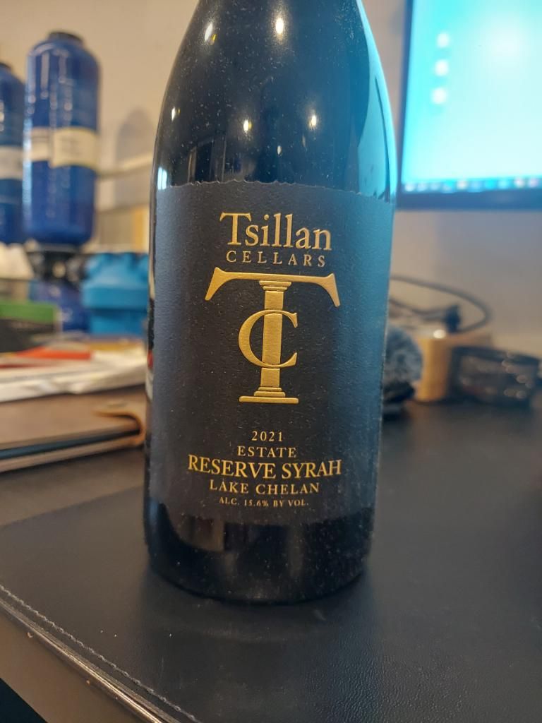 2021 Tsillan Cellars Syrah Estate Reserve, USA, Washington, Columbia ...