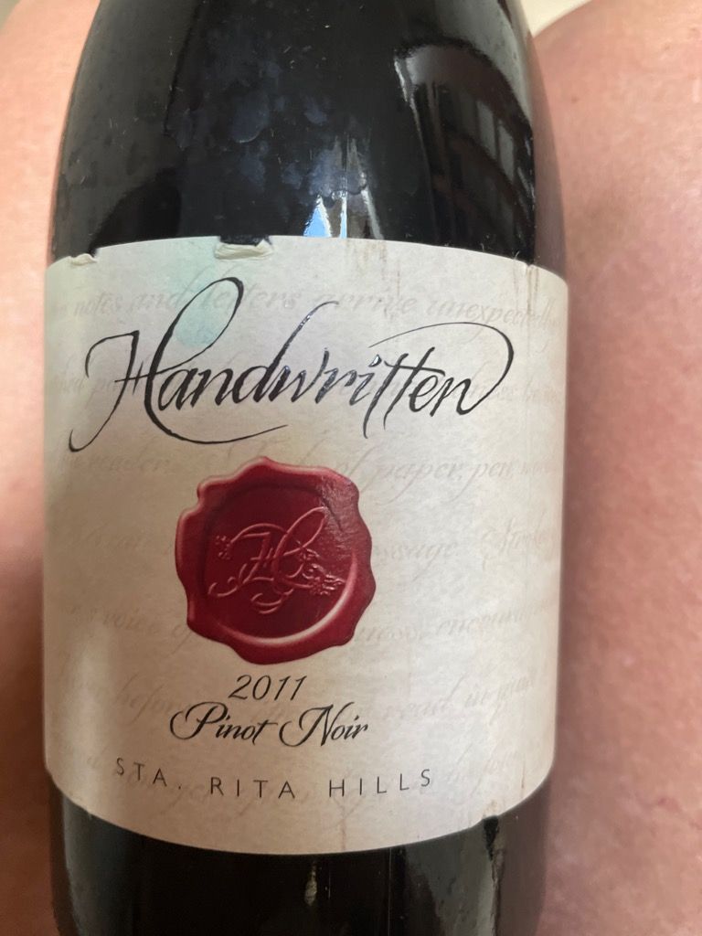 2011 Handwritten Pinot Noir Sta. Rita Hills, USA, California, Central ...