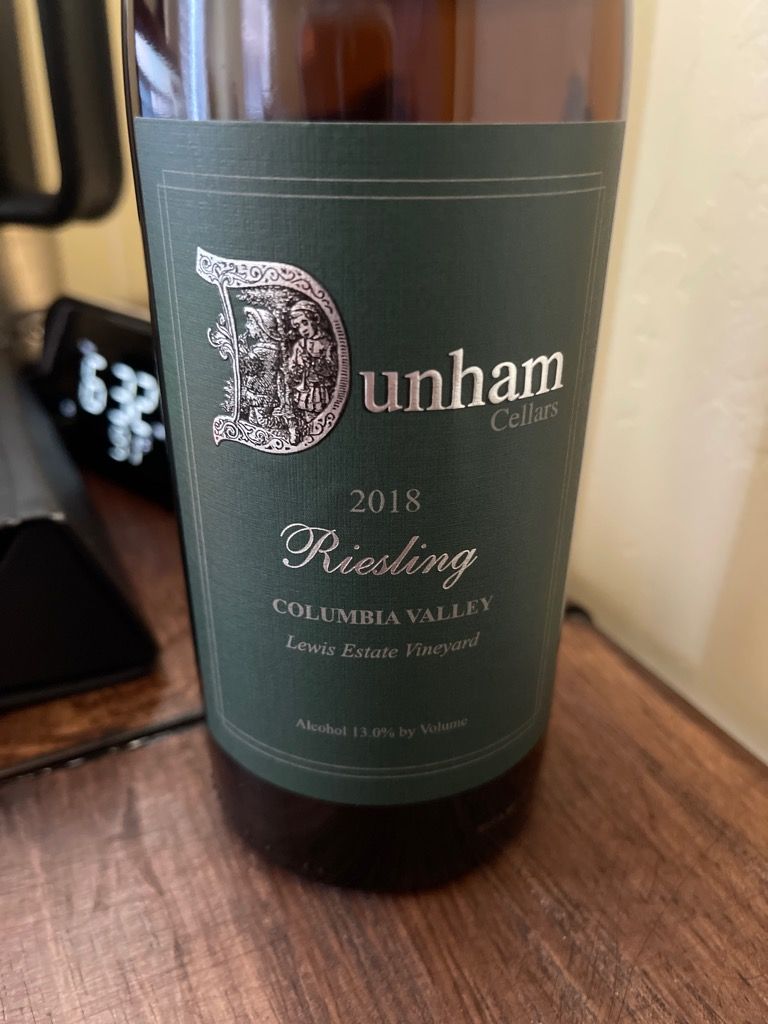 2018 Dunham Cellars Riesling Lewis Vineyard, USA, Washington, Columbia ...