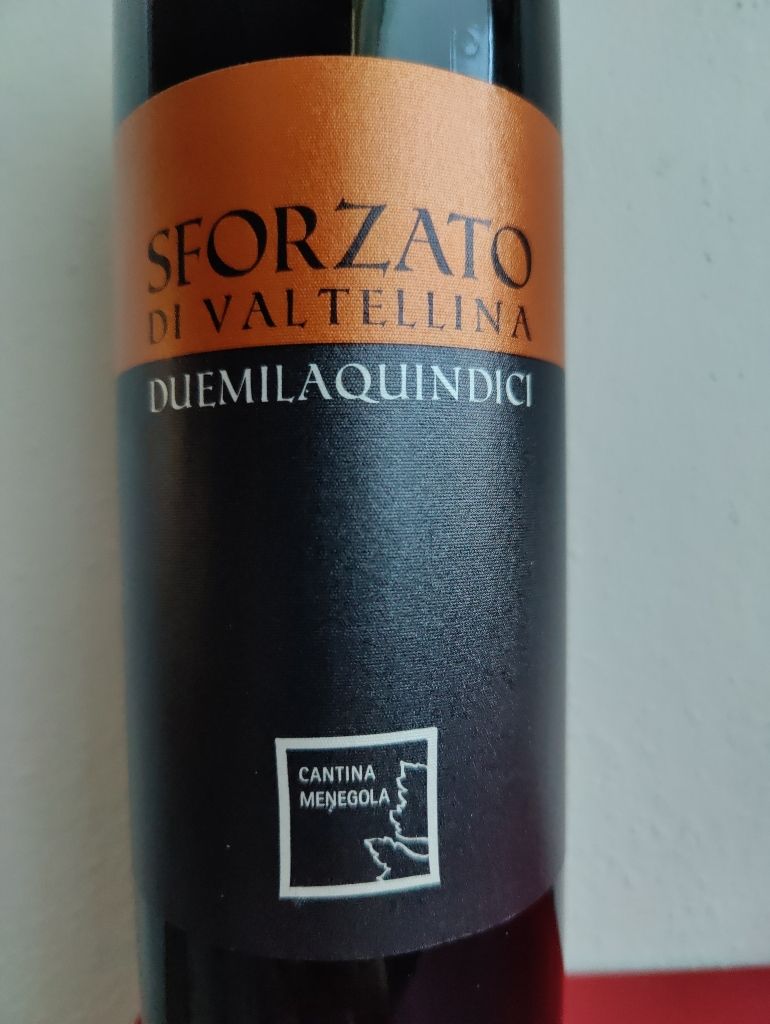 2015 Cantina Menegola Sforzato di Valtellina, Italy, Lombardia ...