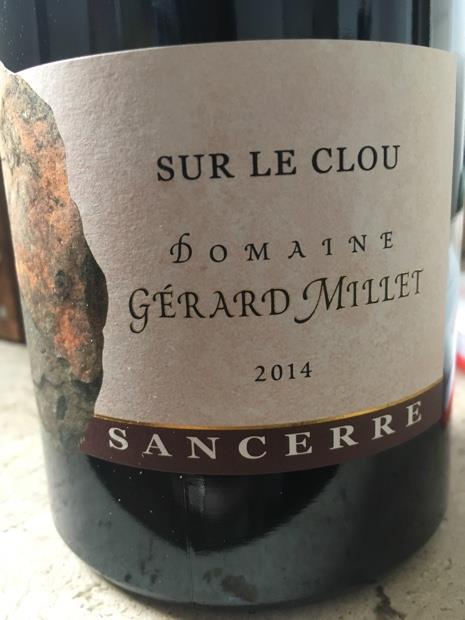 2014 Domaine Gérard Millet Sancerre Rouge, France, Loire Valley, Upper ...