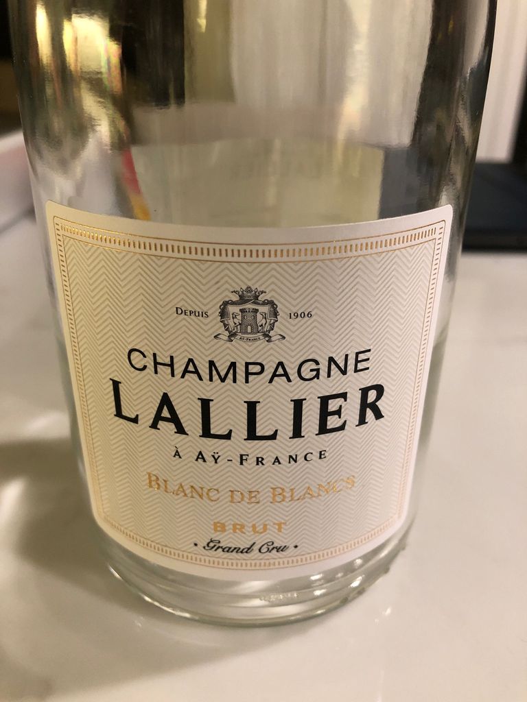 NV Champagne Lallier Champagne Grand Cru Blanc de Blancs, France ...