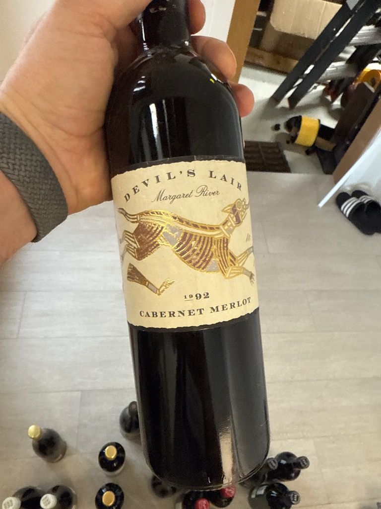 1992 Devil's Lair Cabernet Merlot Margaret River, Australia, Western ...