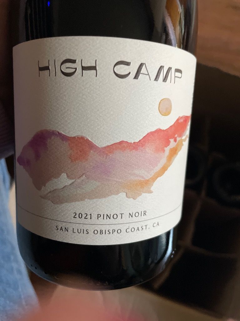 2021 High Camp Wines Pinot Noir, USA, California, Central Coast, San ...