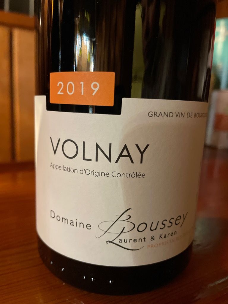 2019 Domaine Laurent Boussey Volnay, France, Burgundy, Côte de Beaune ...