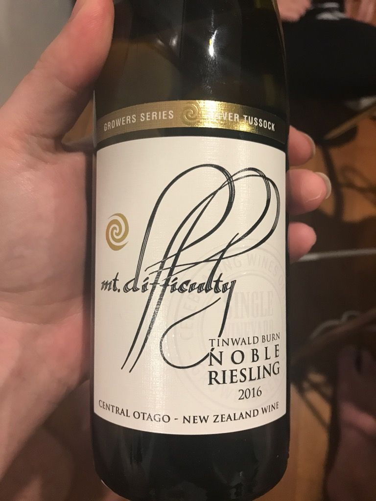 2017 Mt. Difficulty Riesling Noble Tinwald Burn, New Zealand, South ...