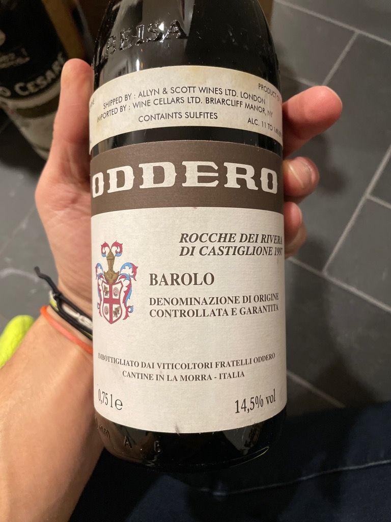 1996 Oddero Barolo Rocche dei Rivera di Castiglione, Italy, Piedmont ...