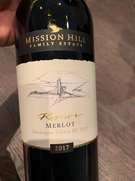 2017 Mission Hill Merlot Reserve, Canada, British Columbia, Okanagan ...