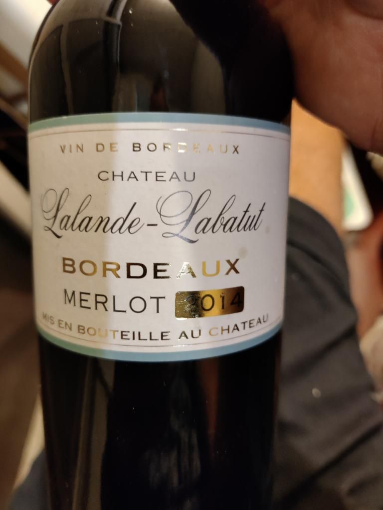 2016 Château Lalande-Labatut Merlot Bordeaux, France, Bordeaux ...
