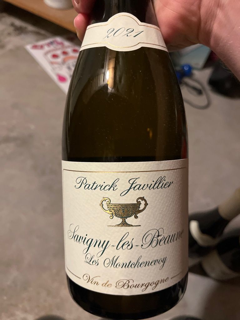 2022 Domaine Patrick Javillier Savigny-lès-Beaune Les Montchenevoy Blanc, France, Burgundy, Côte ...