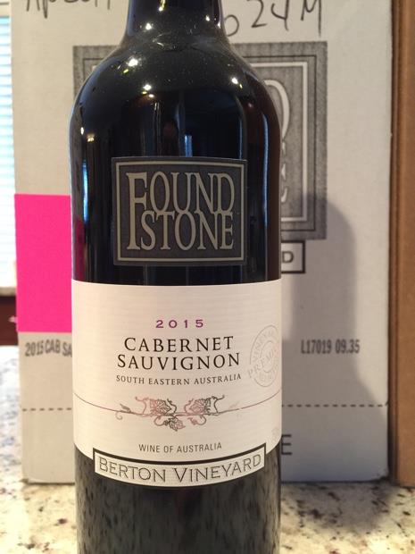 2015 Berton Vineyard Cabernet Sauvignon Foundstone, Australia, South ...