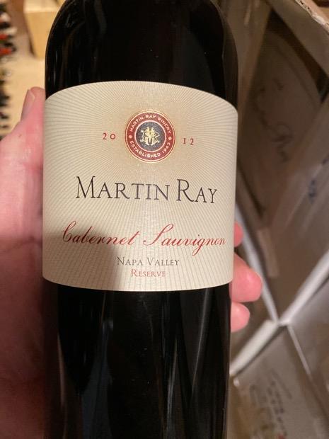 2012 Martin Ray Cabernet Sauvignon Reserve Napa Valley, USA, California ...