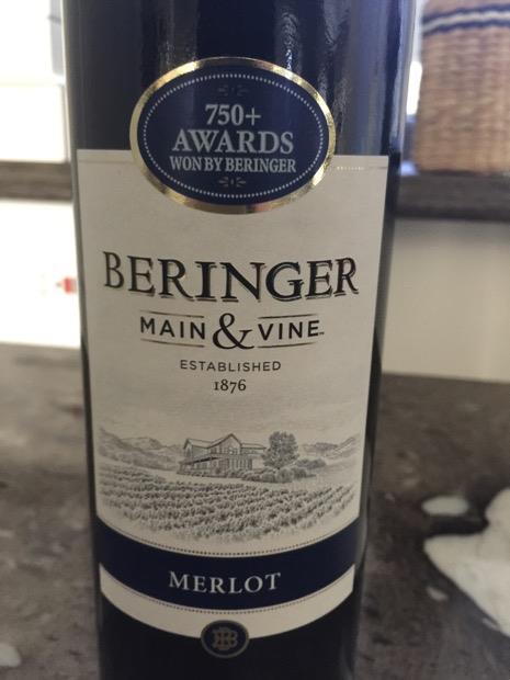 2015 Beringer Vineyards Merlot Main & Vine, USA, California - CellarTracker
