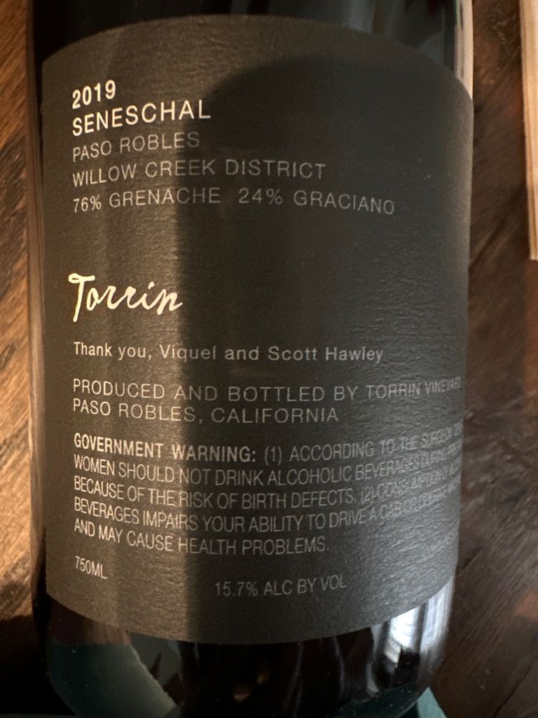 2019 Torrin Seneschal, USA, California, Central Coast, Paso Robles ...