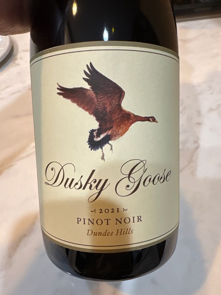 2021 Dusky Goose Pinot Noir Dundee Hills, USA, Oregon, Willamette ...
