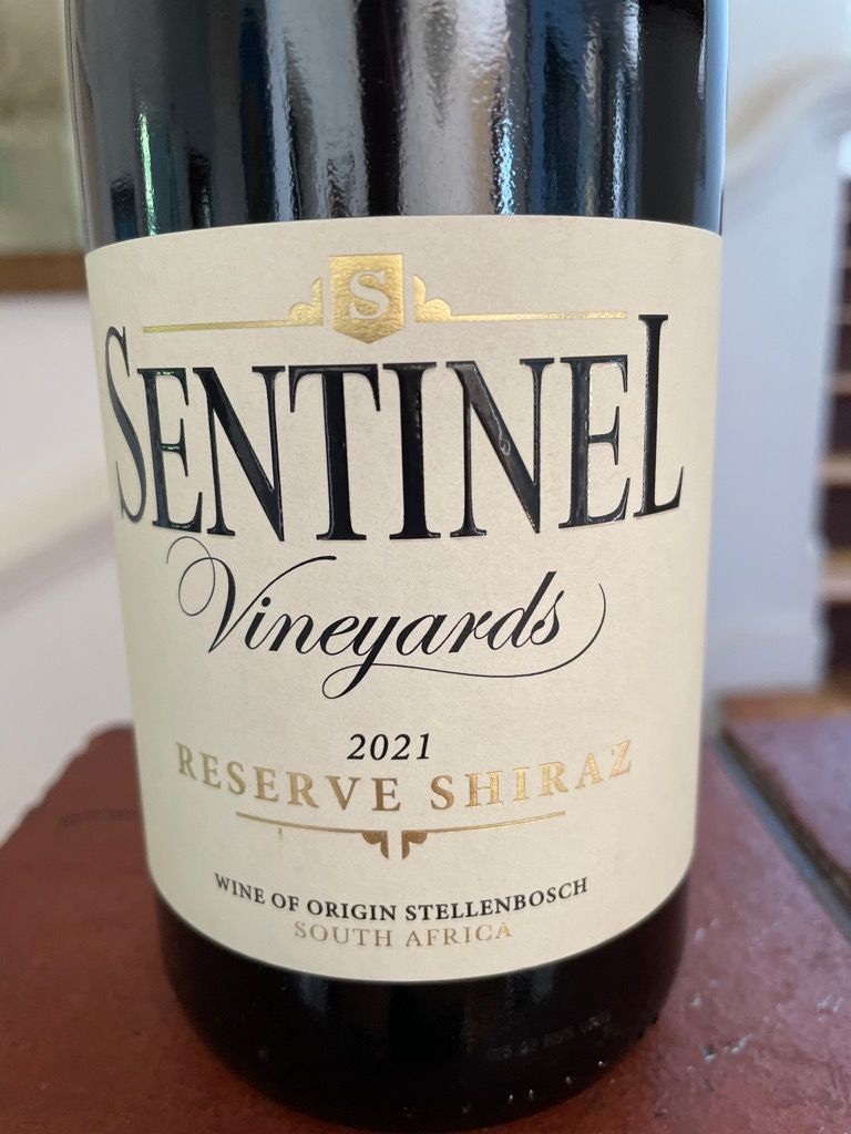 2021 Sentinel Vineyards Shiraz Reserve, South Africa, Coastal Region ...