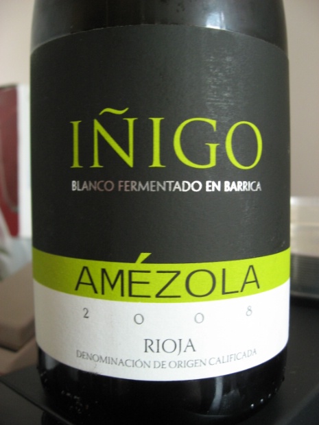 2010 Bodegas Amezola de la Mora Rioja Inigo Blanco, Spain, La Rioja ...
