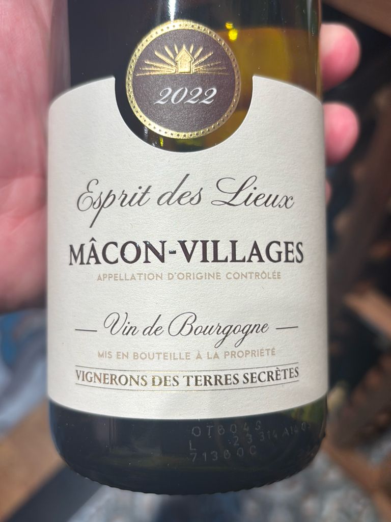 2022 Esprit des Lieux Mâcon-Villages, France, Burgundy, Mâconnais ...
